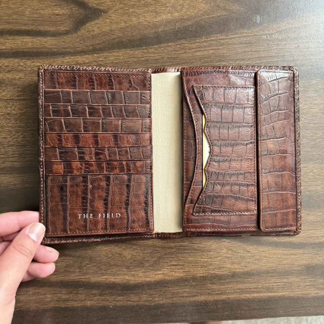 Vintage brown tortoise wallet - Depop