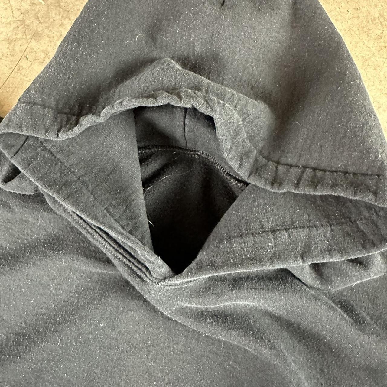 Vintage Y2K sun faded black hoodie Condition: 9/10... - Depop