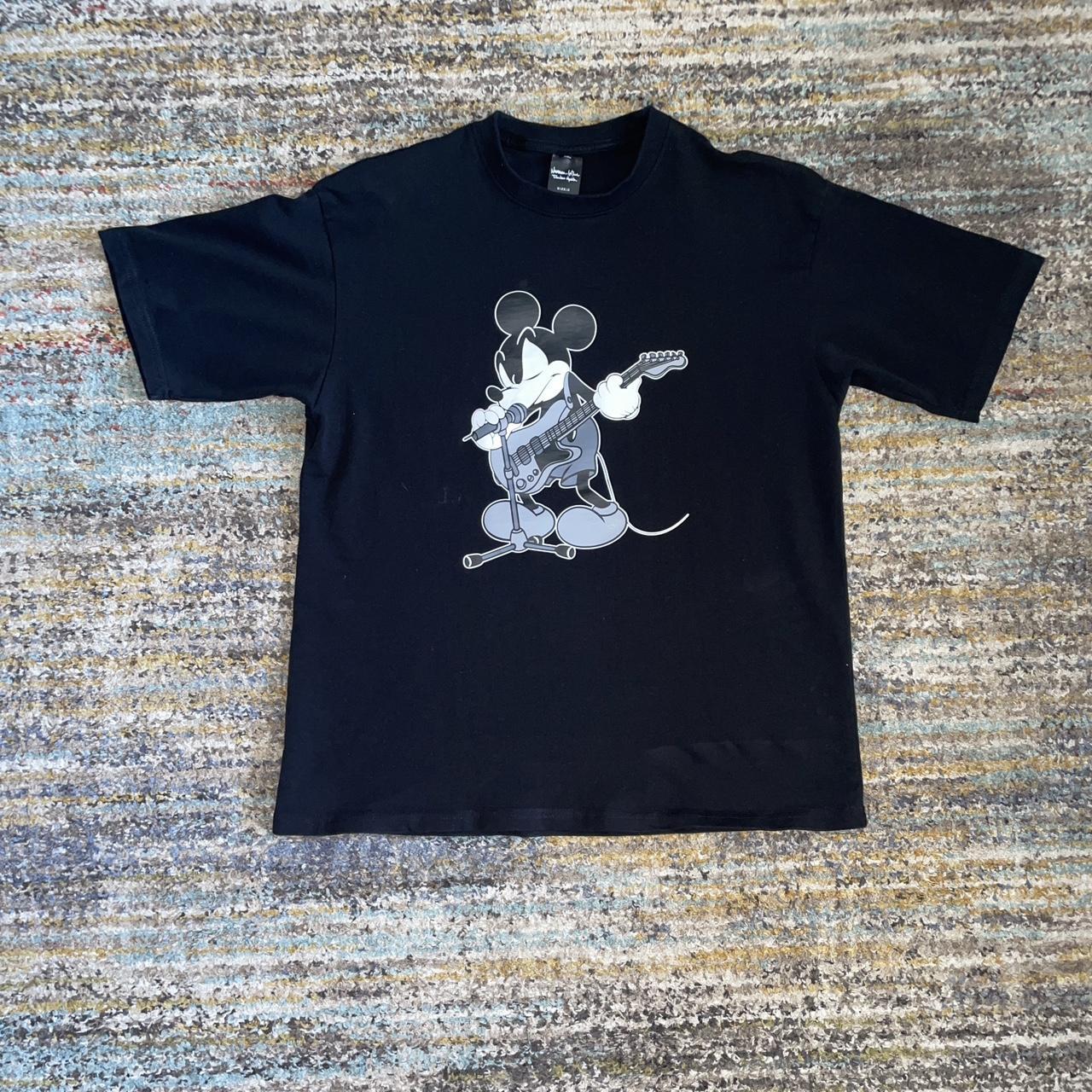 Number (n)ine mickey mouse guitar shirt Size 2 or M... - Depop