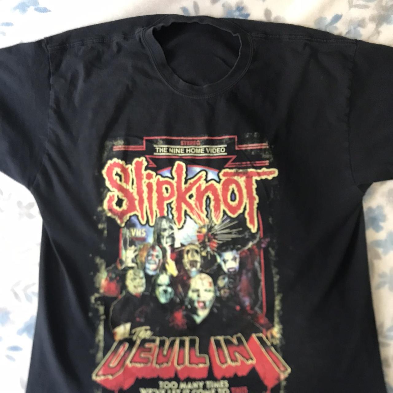 spencers slipknot graphic tee !! ️ a few teeny tiny... - Depop