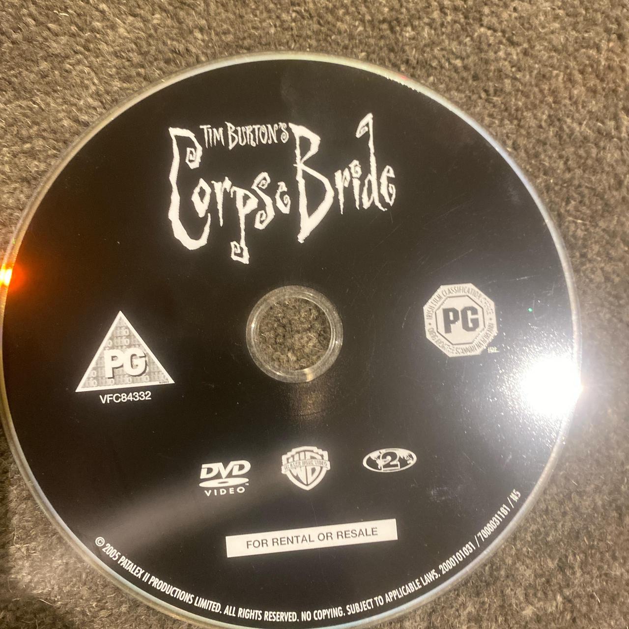 The Corpse Bride DVD spooky, halloween movie - Depop