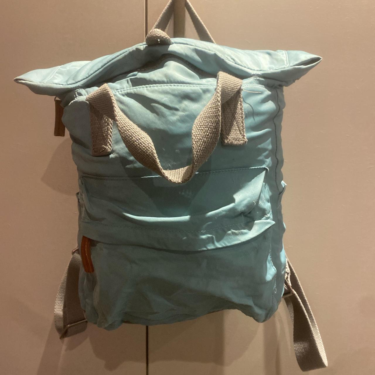 Large Turquoise Roka Backpack - Depop