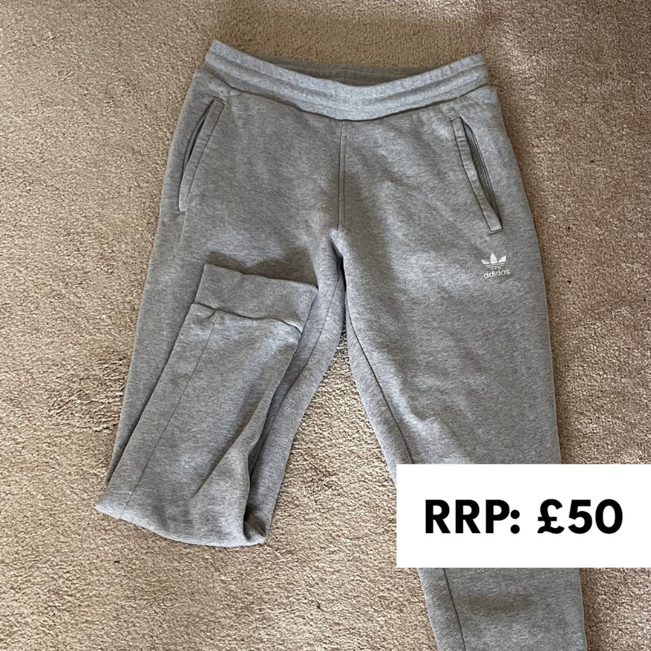 Adidas Joggers Grey - TREFOIL ESSENTIALS... - Depop