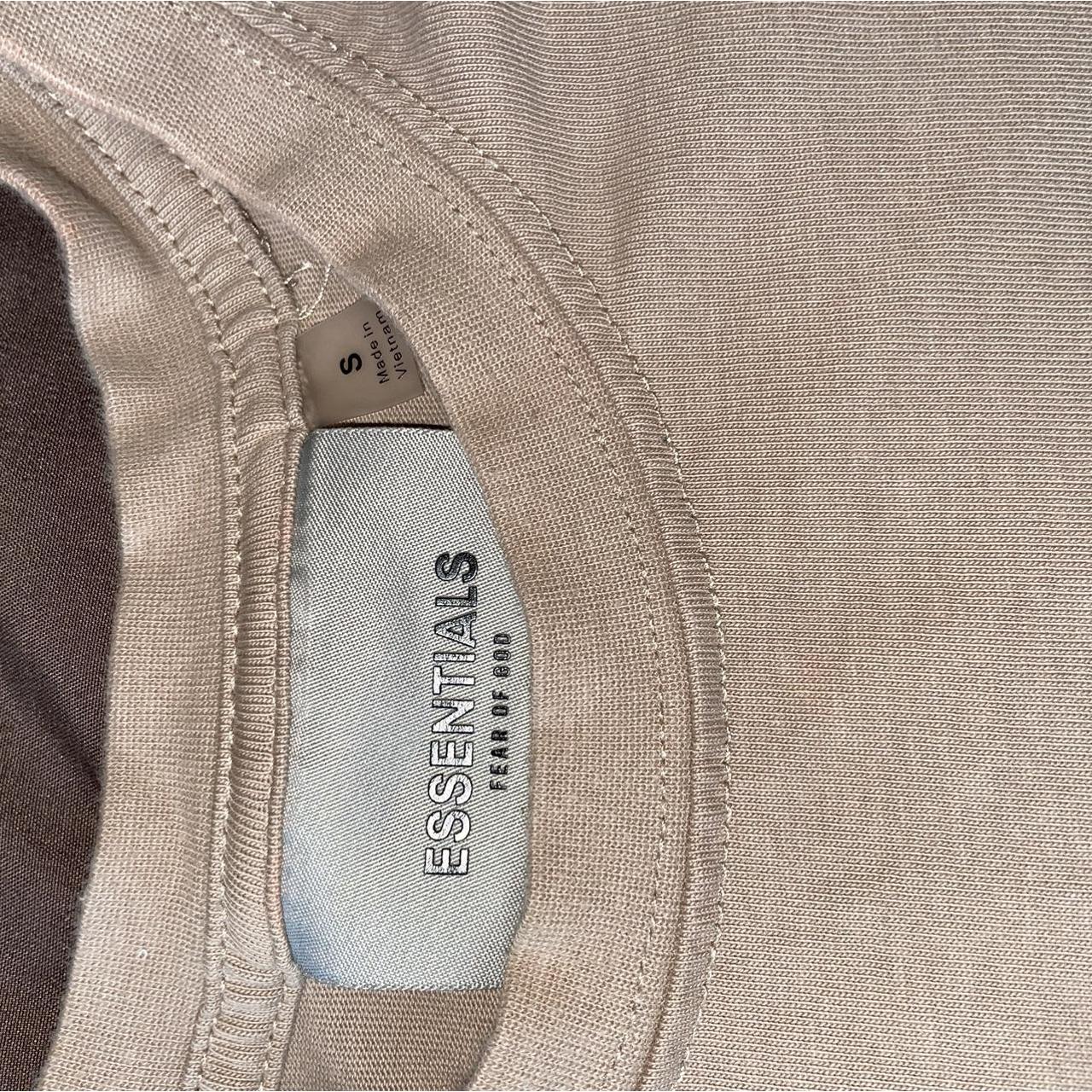 Medium AUTHENTIC Beige ESSENTIALS Fear of God Worn... - Depop