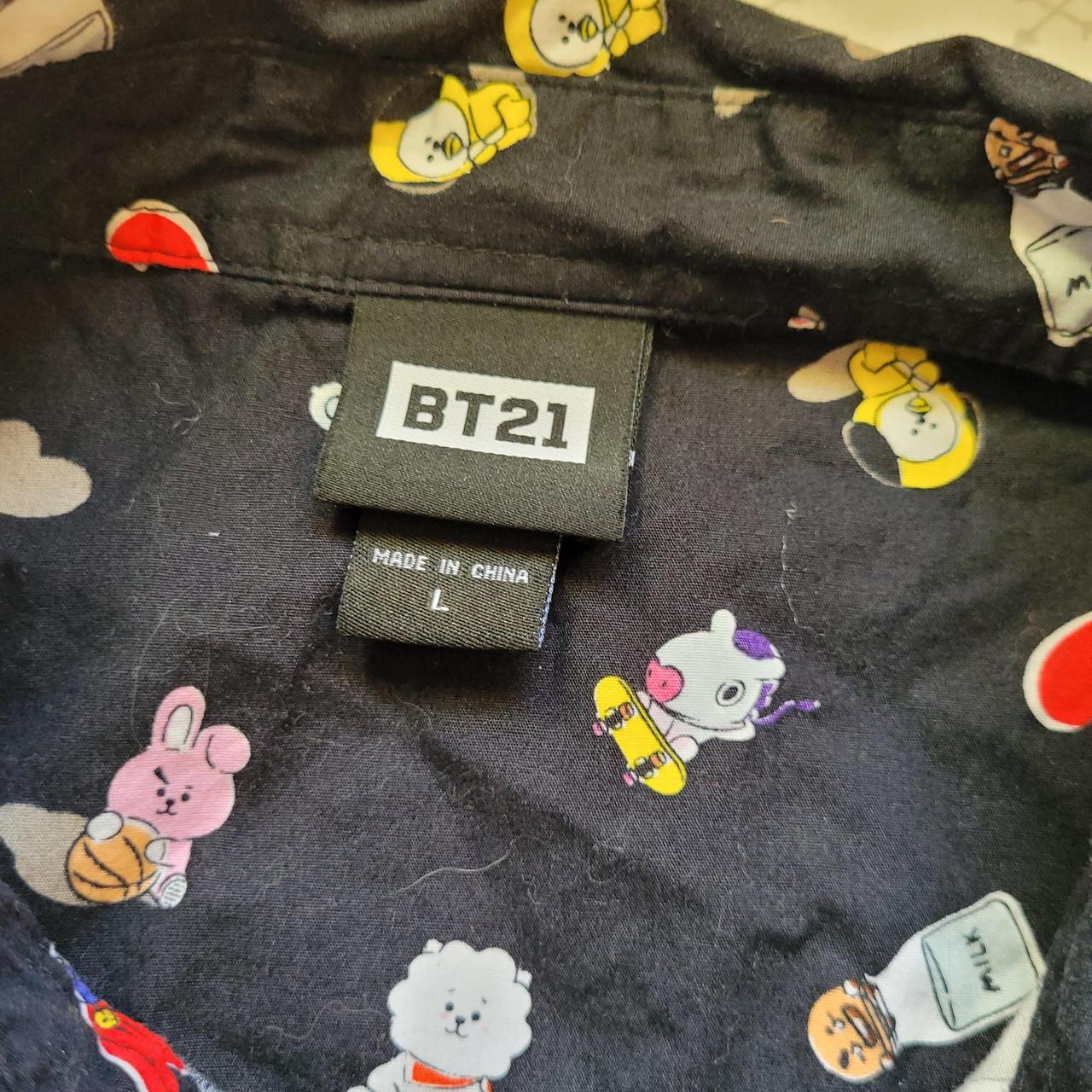 LINE FRIENDS BT21 Men's Button Up Shirt #bt21 - Depop