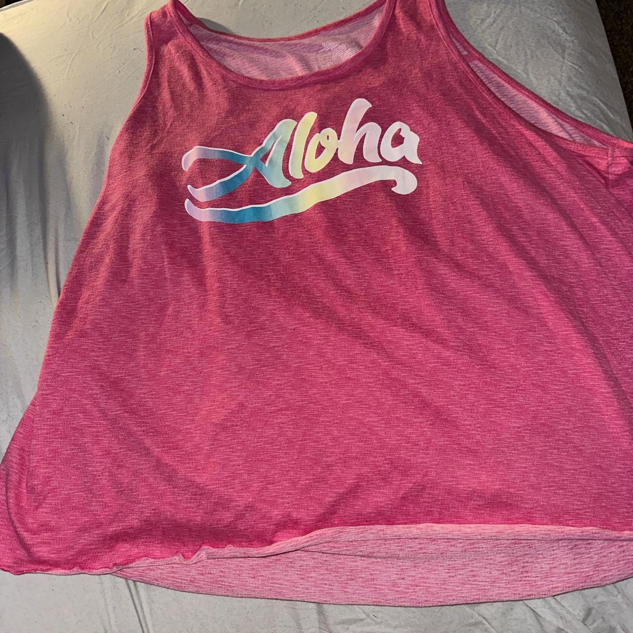 PINK ALOHA SHIRT. No stains, never worn. - Depop