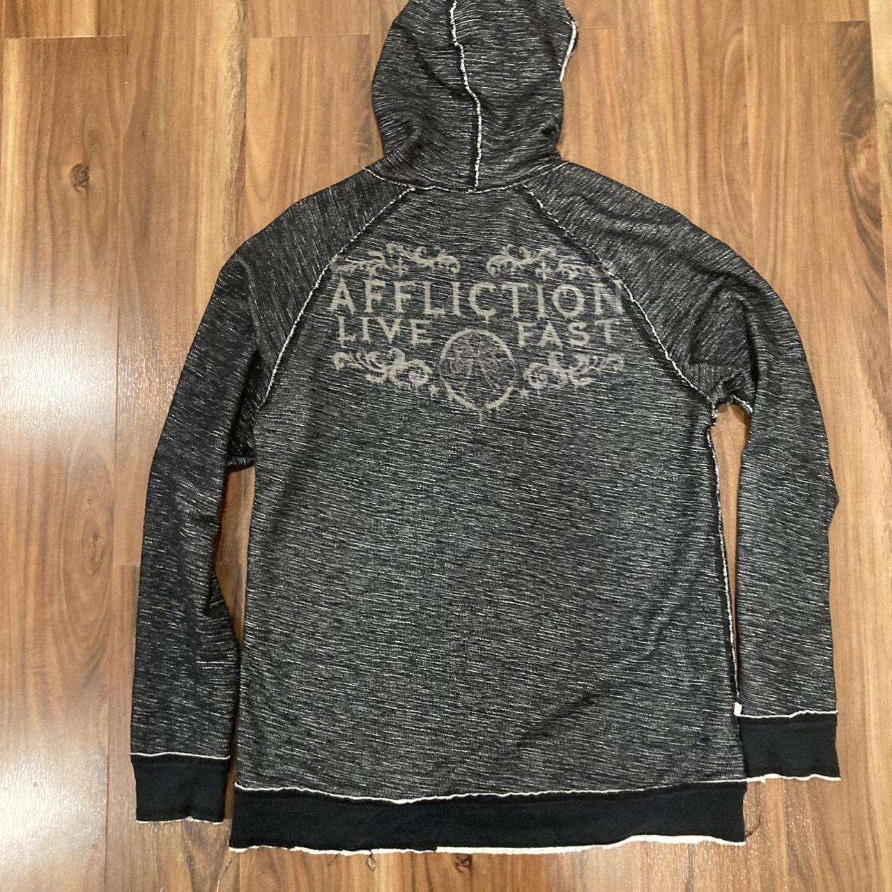 AFFLICTION REVERSABLE HOODIE🤫⁉️⁉️ - Depop