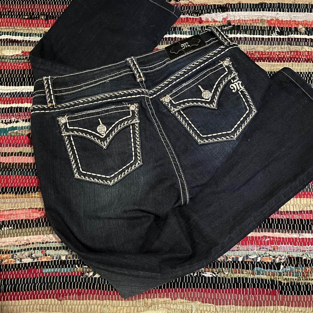 Low Rise Miss Me Denim Womens 30large Worn A Few Depop