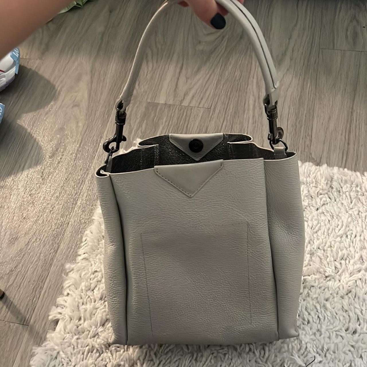 Botkier Gray Bucket Bag - Depop
