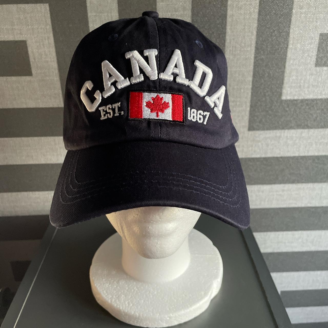 Navy blue Canada baseball cap, adults, adjustable,... - Depop