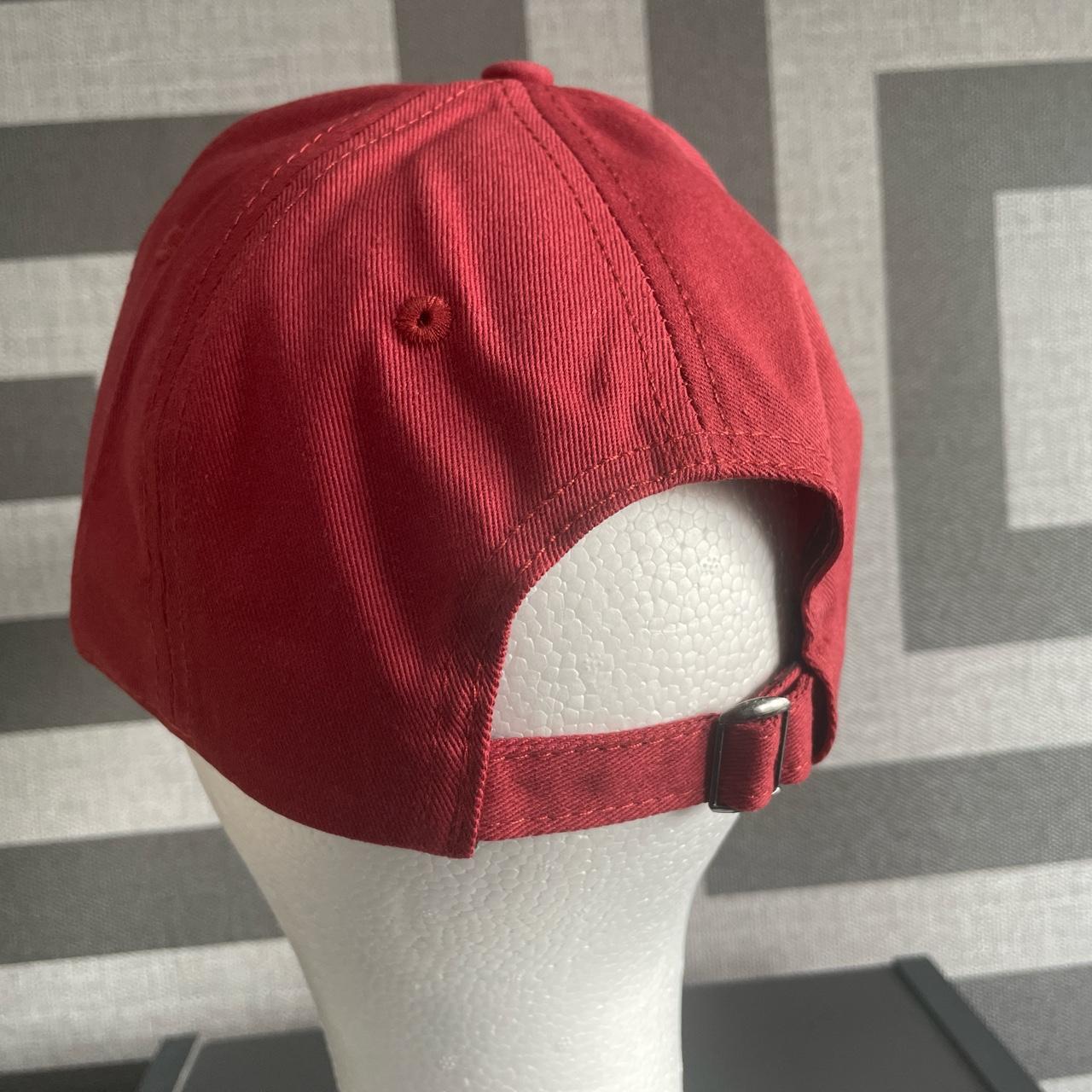 Red Brooklyn New York baseball cap, cotton SnapBack... - Depop