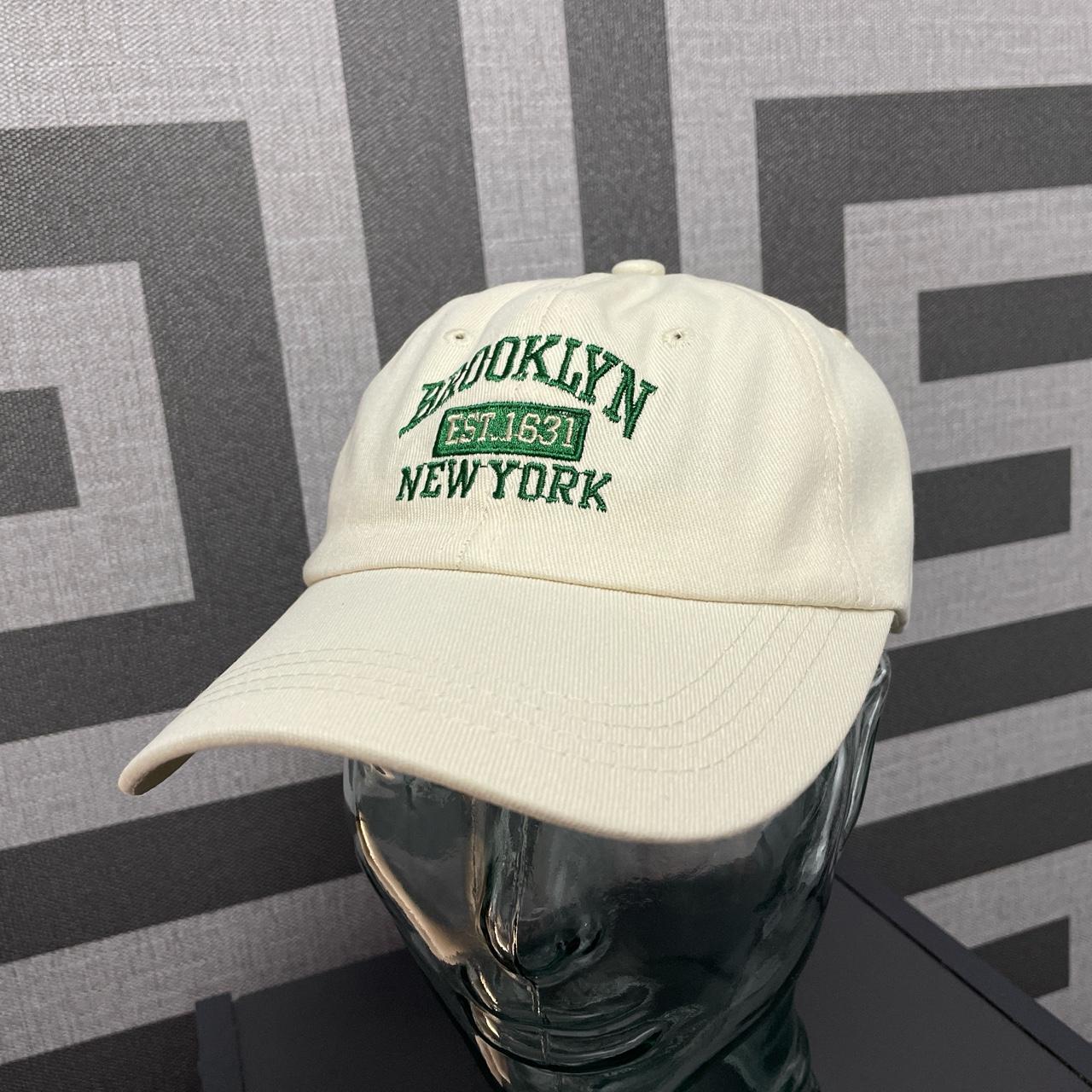 Cream Brooklyn New York baseball cap / SnapBack dad... - Depop