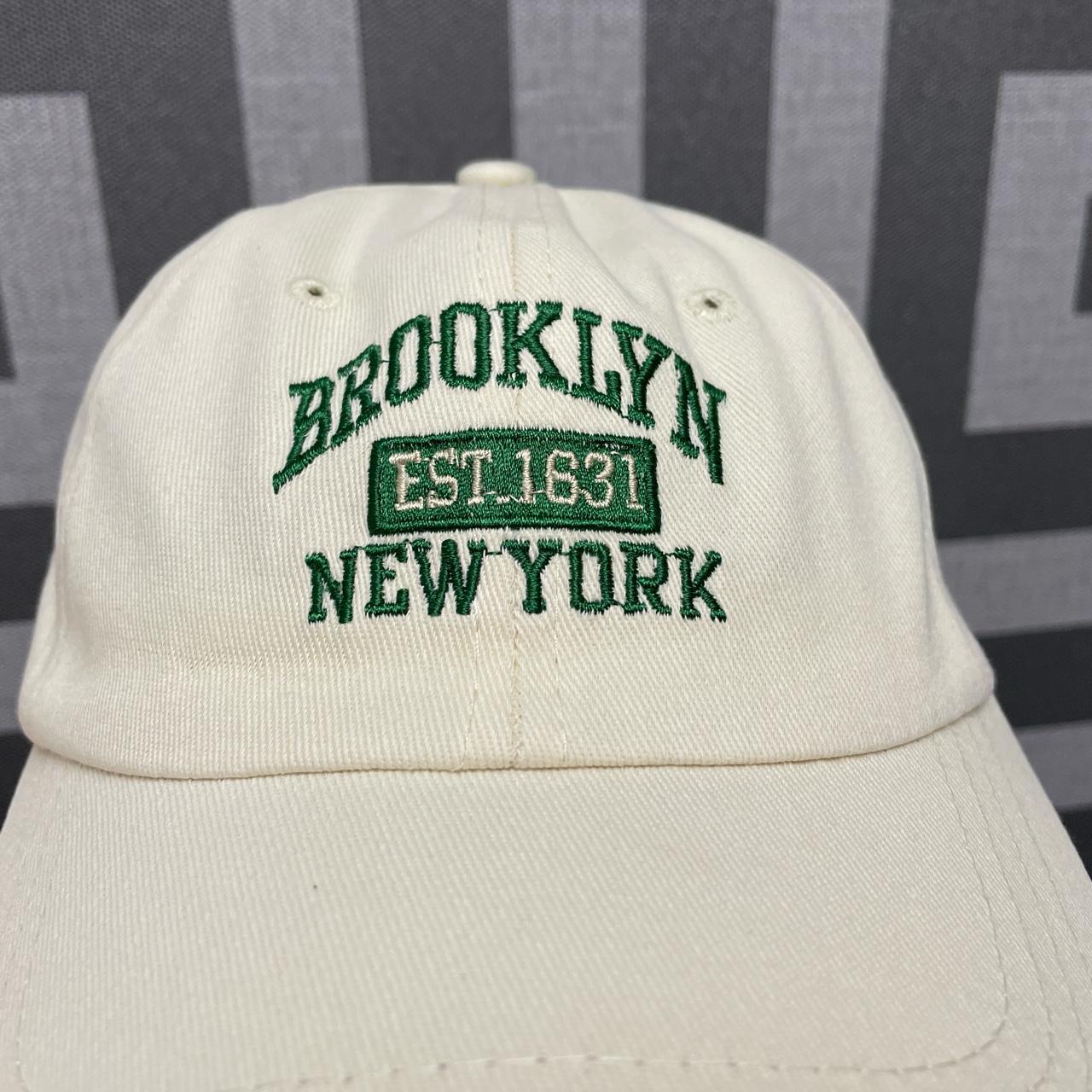 Cream Brooklyn New York baseball cap / SnapBack dad... - Depop