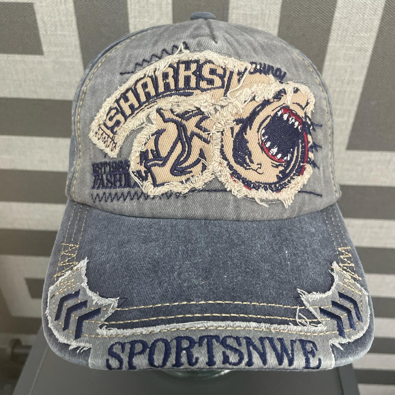 Brand new Sharks baseball cap, adults cotton blue /... - Depop