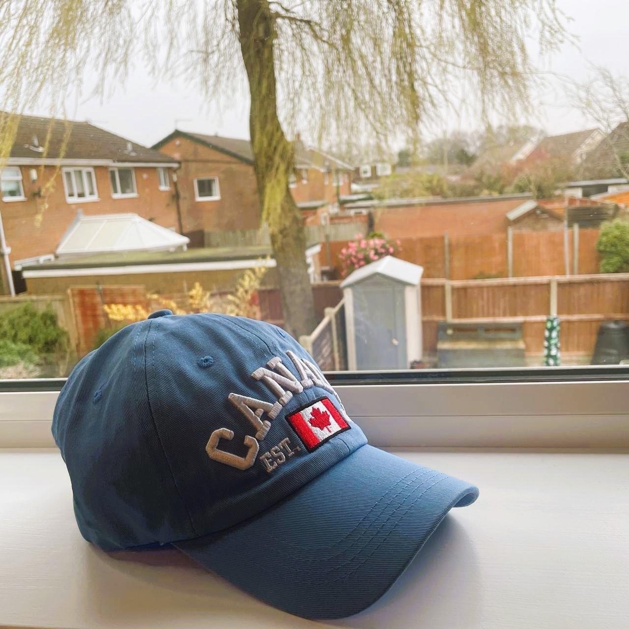 Brand new blue Canada maple leaf flag baseball... - Depop