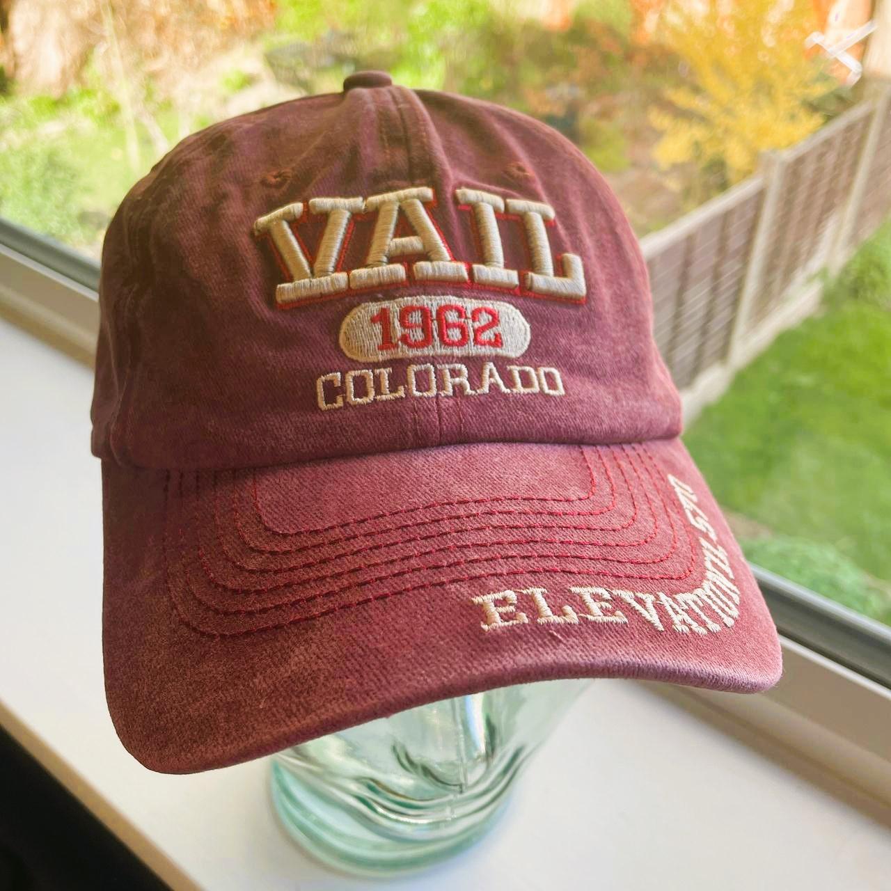 Brand new Vail Colorado baseball cap. Adults red... - Depop