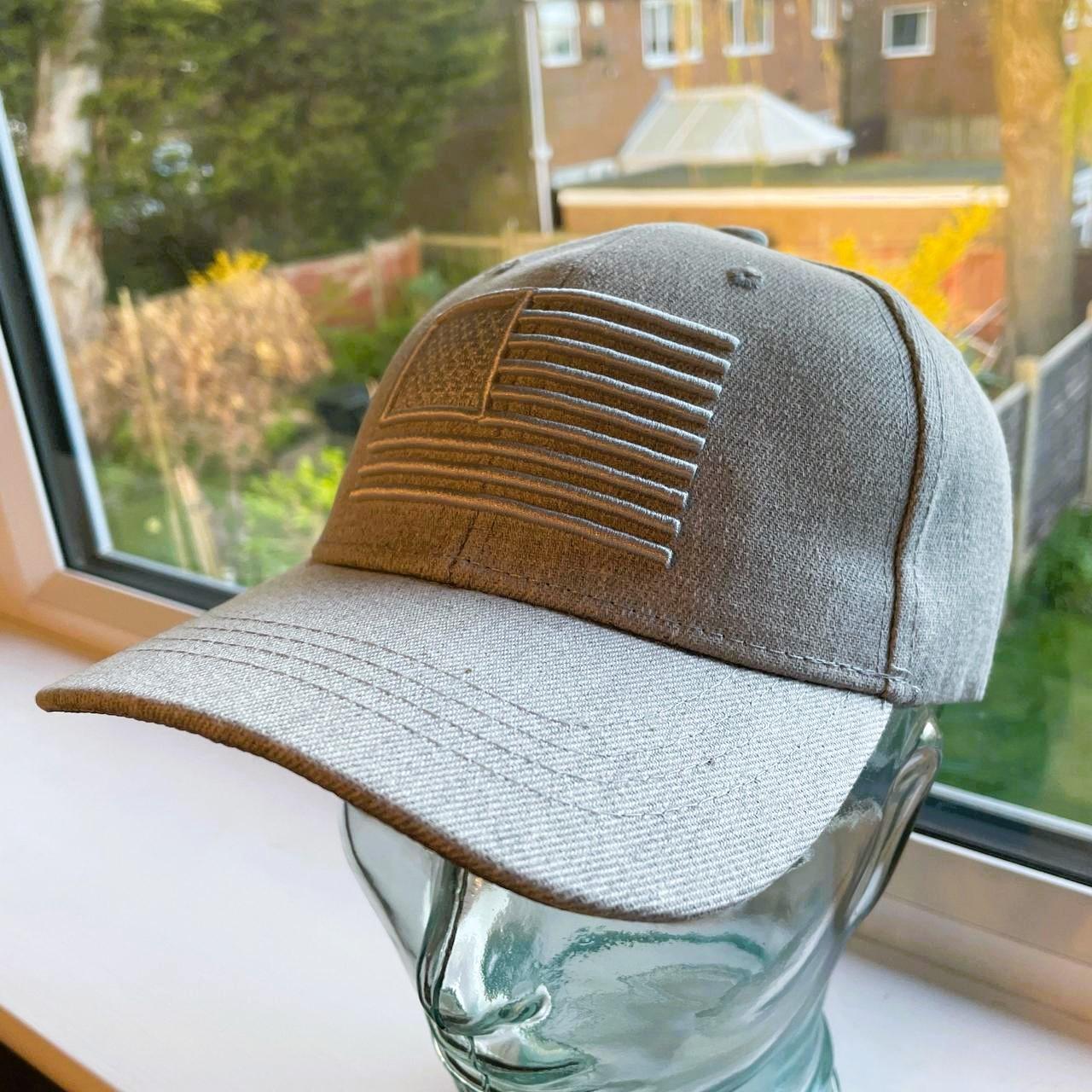 Brand new USA grey baseball cap. Adults grey... - Depop