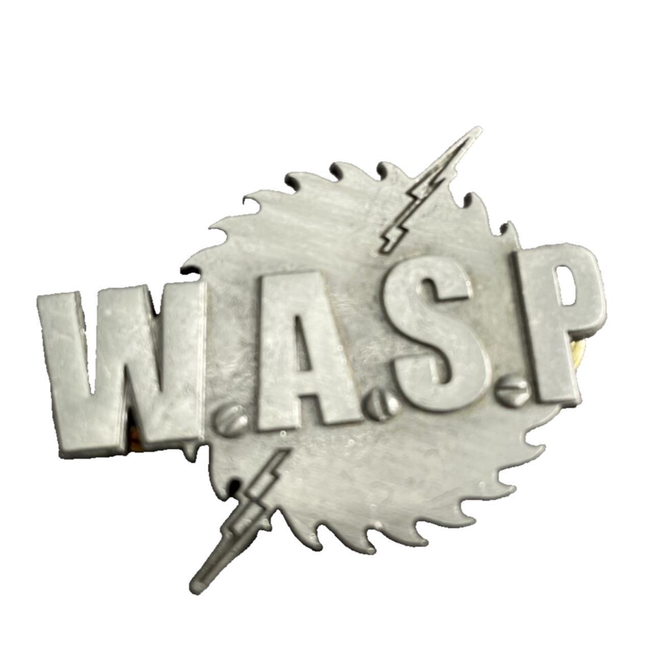 Brand new W.A.S.P band metal pin badge. Wasp 45mm... - Depop
