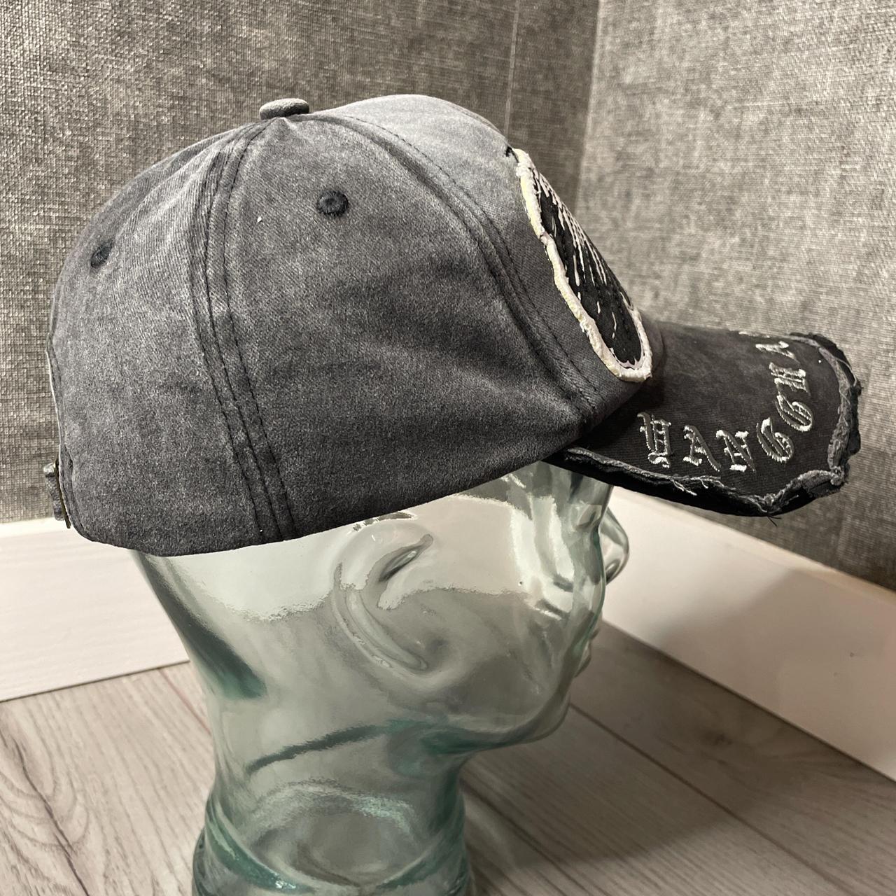 Brand new black / grey distressed look baseball... - Depop