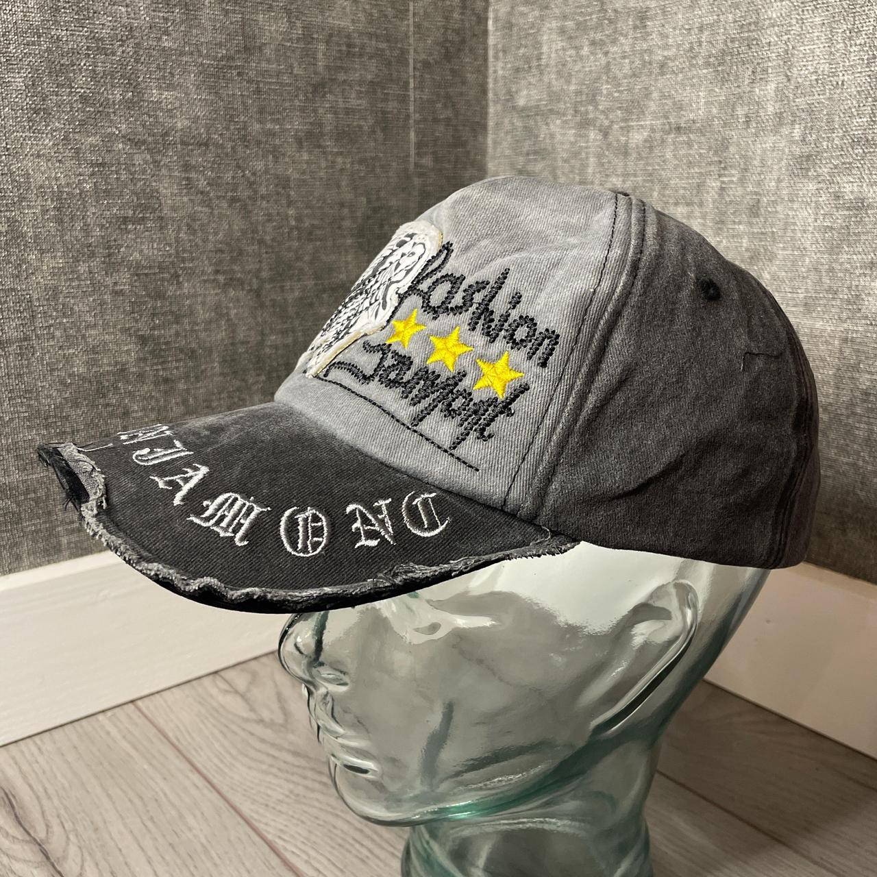 Brand new black / grey distressed look baseball... - Depop