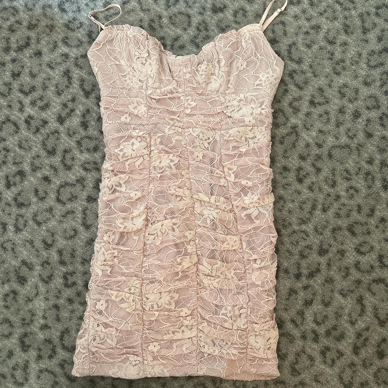 Hello Molly light pink Lacey dress | Depop