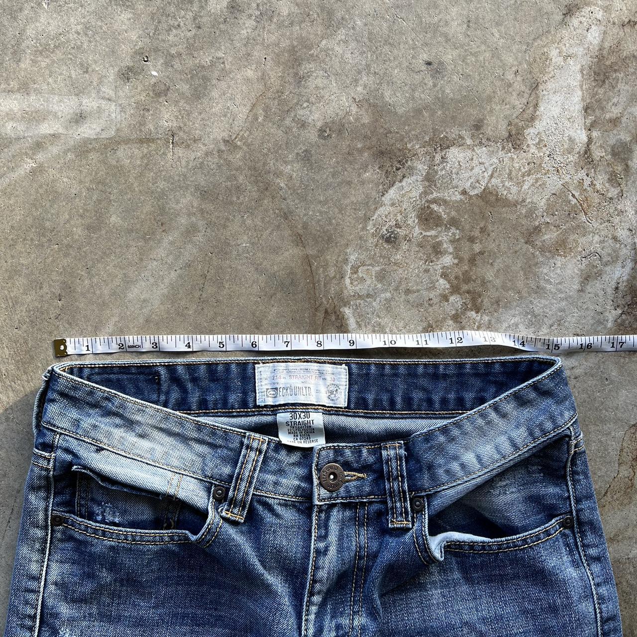 Straight Ecko Unlt. Blue Denim Jeans Slight... - Depop