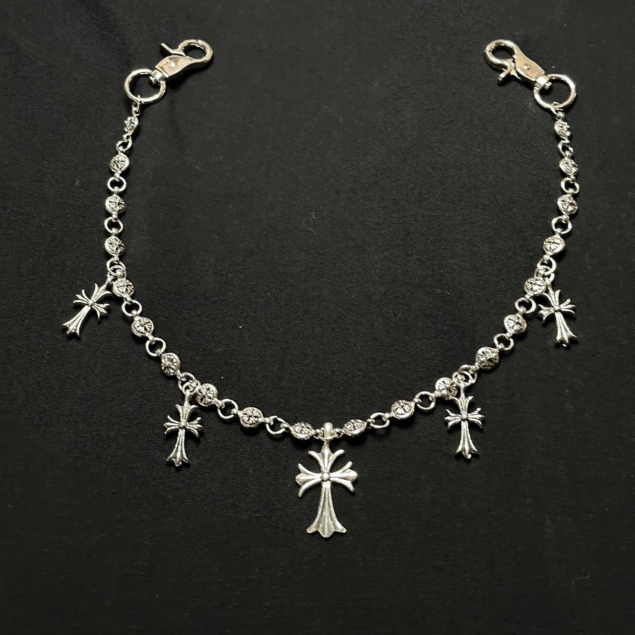 chrome hearts pocket chain -.925 silver -free... - Depop