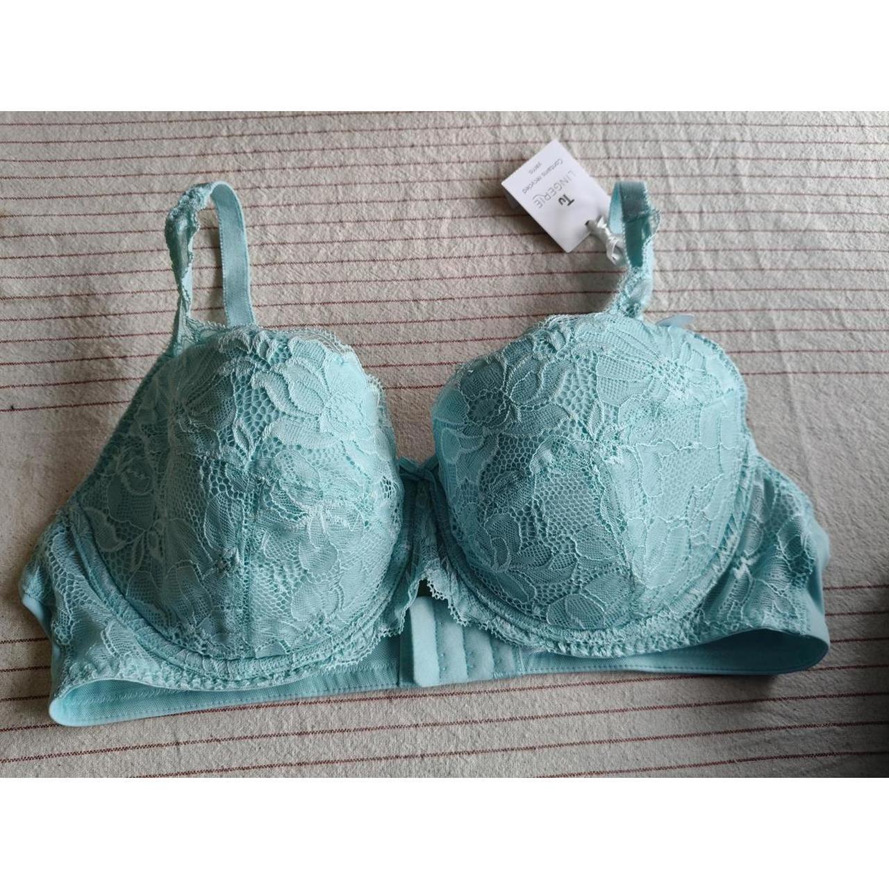New - M&S TURQUOISE BALCONETTE BRA - Size 36C NEW... | Depop