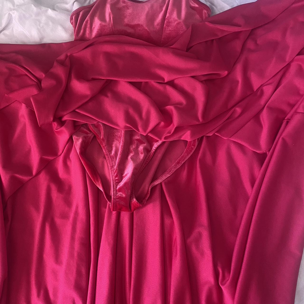 Vintage Dance Wear Dress Hot Barbie Pink Color That Depop