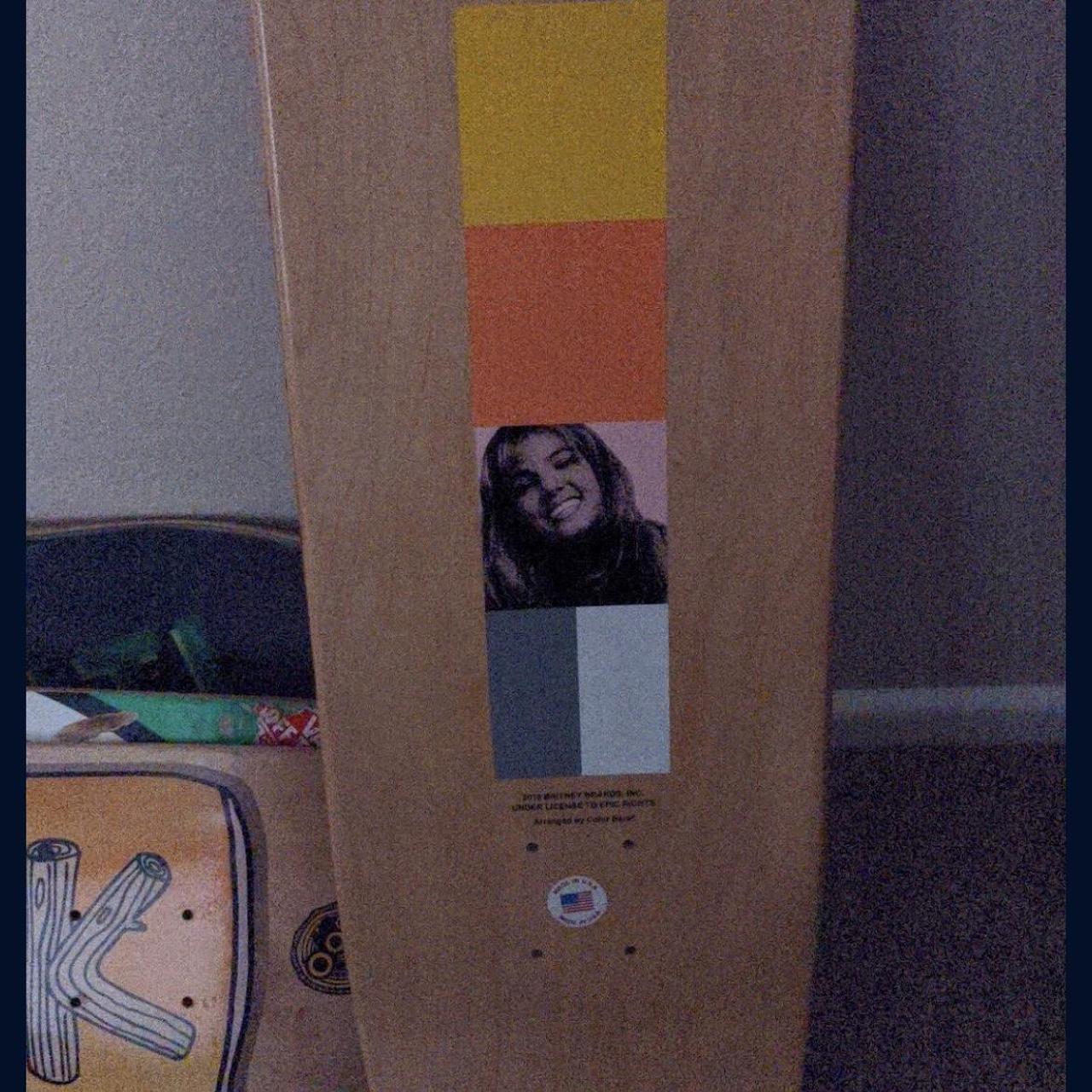 Y2k Brittney skate board Colors brand 8.1”... - Depop