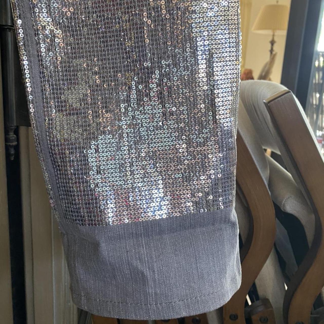 Escada, size 36, vintage, cuffed sequence jeans. - Depop