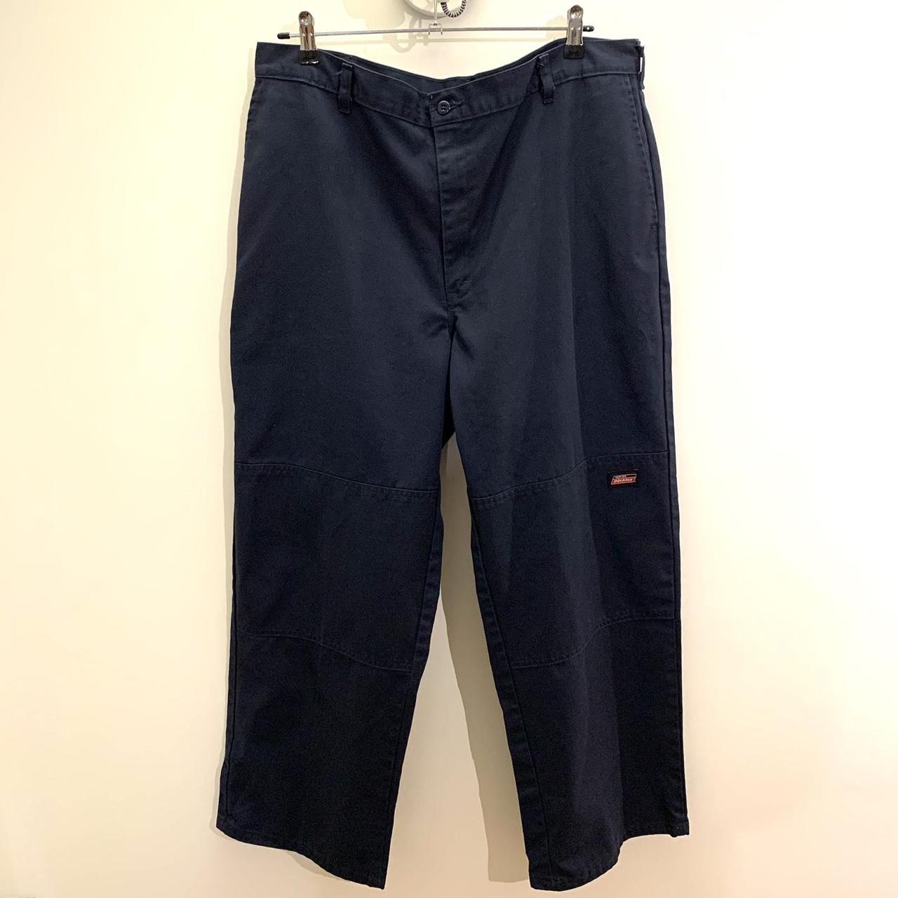 Vintage Dickies Navy Blue Double Knee Excellent Depop