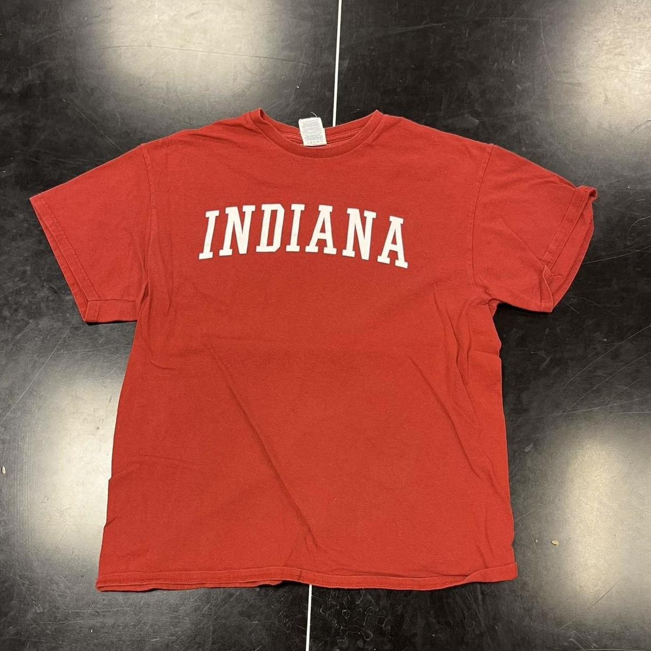 Indiana University Red Large Tee - IU - Indiana... - Depop