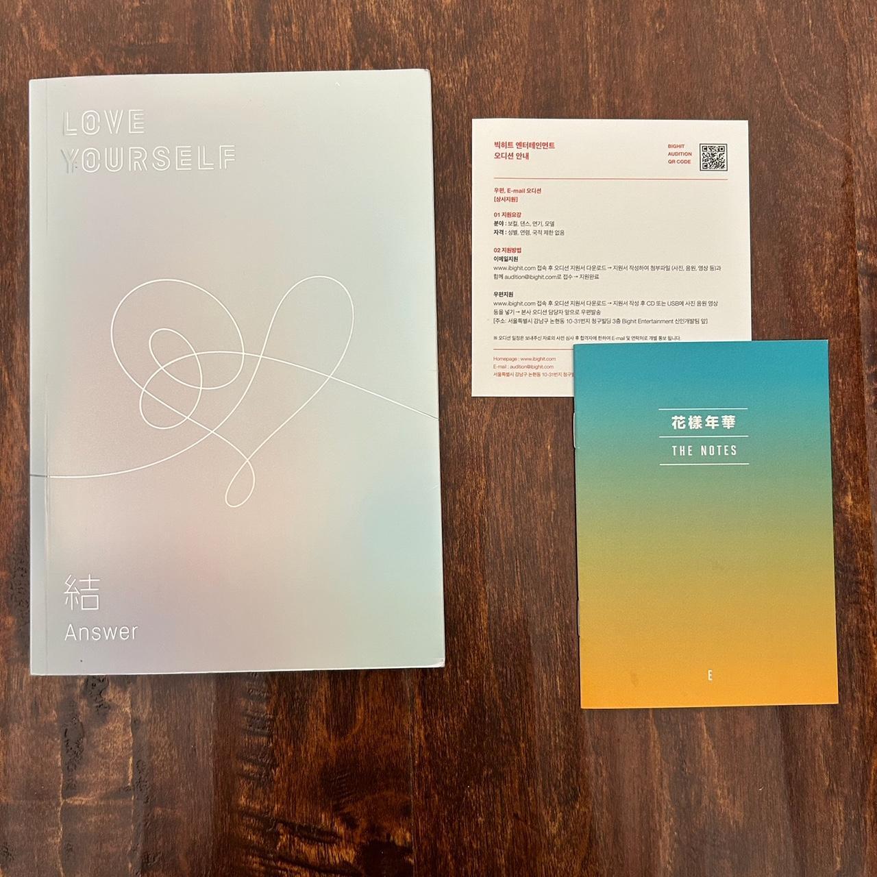 BTS love yourself: answer (E version) only photocard... - Depop