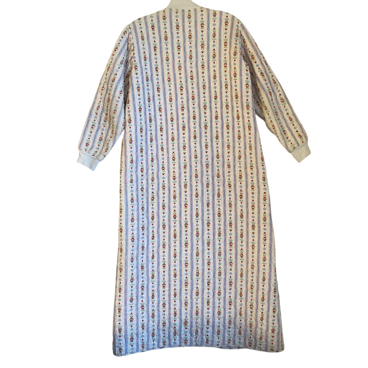 This is vintage 80s flannel women's robe from brand... - Depop