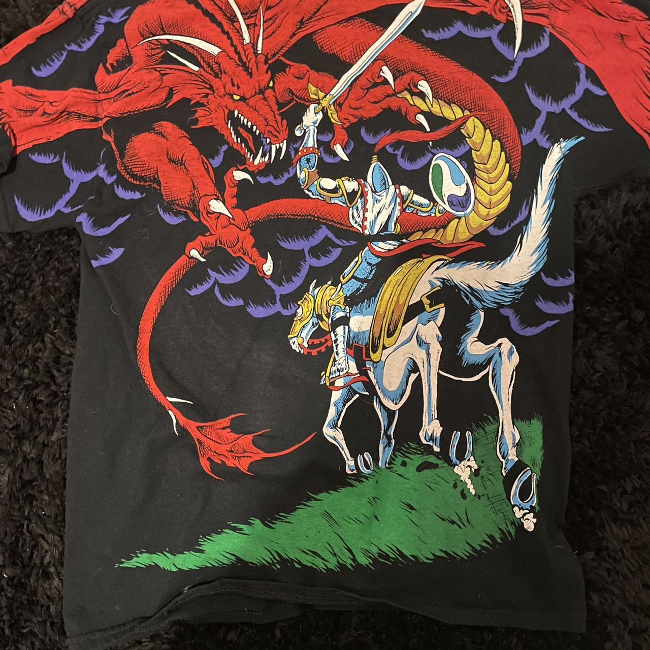 Liquid Blue Dragon T-Shirt Never worn Size M - Depop