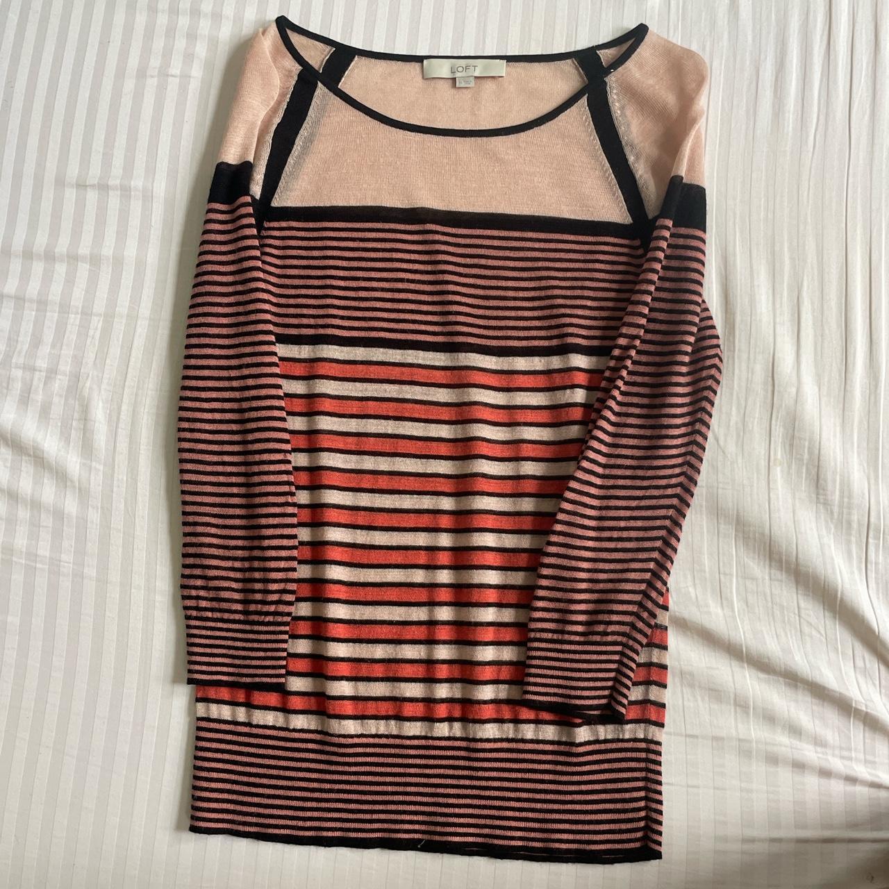 LOFT Long Sleeve Shirt/Sweater Size Medium... - Depop