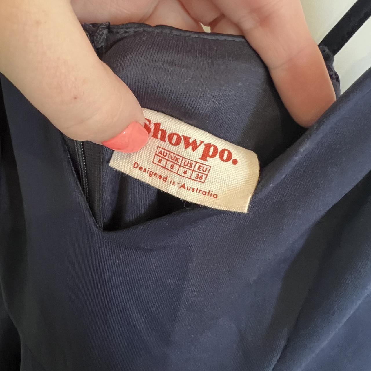 Navy Showpo formal Dress. Perfect condition only... - Depop