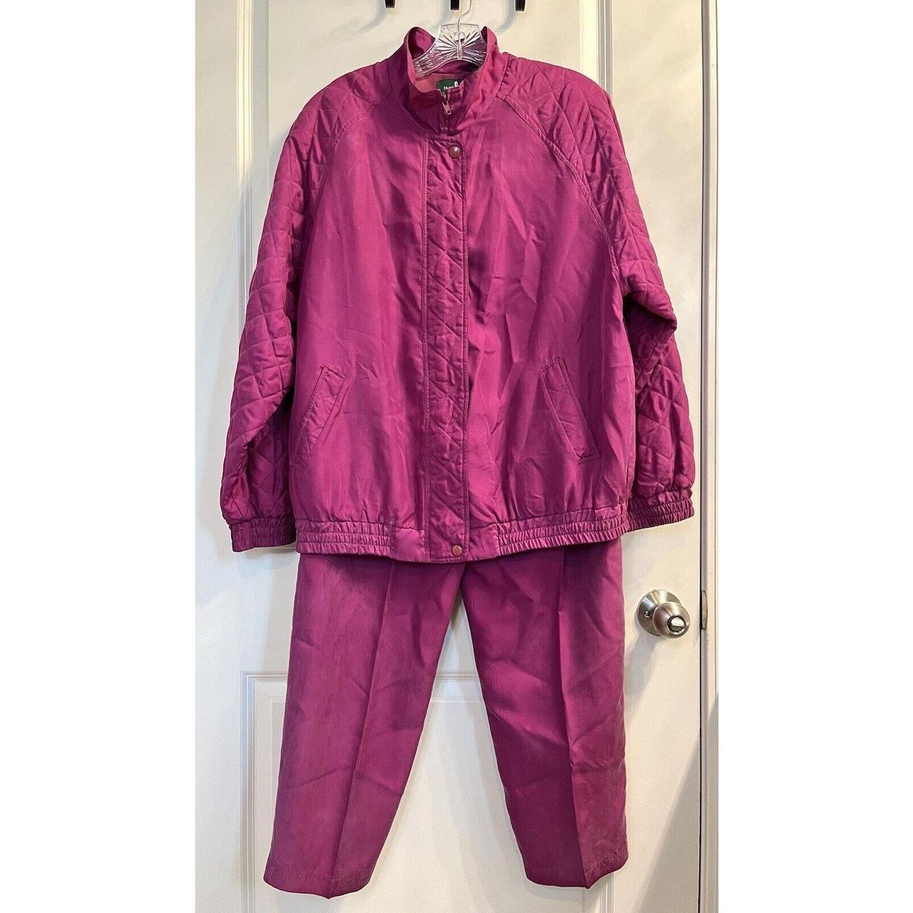 This gorgeous vintage 2-piece silk tracksuit by Hunt... - Depop