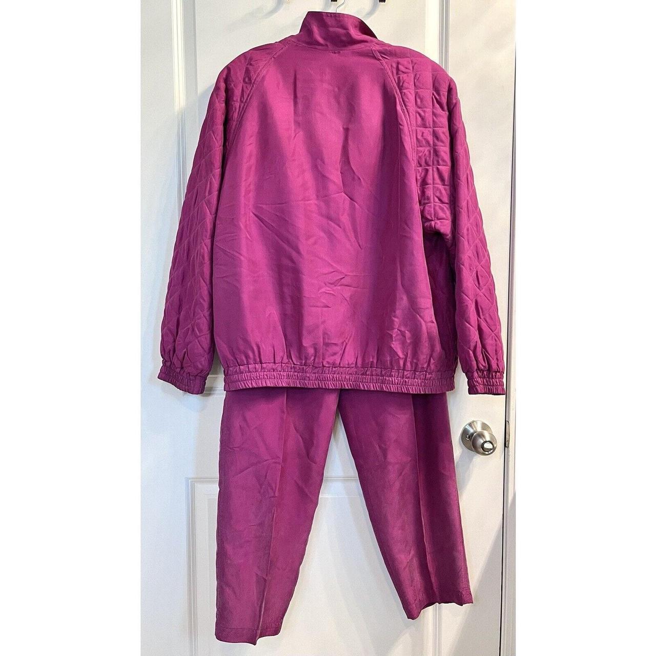 This gorgeous vintage 2-piece silk tracksuit by Hunt... - Depop