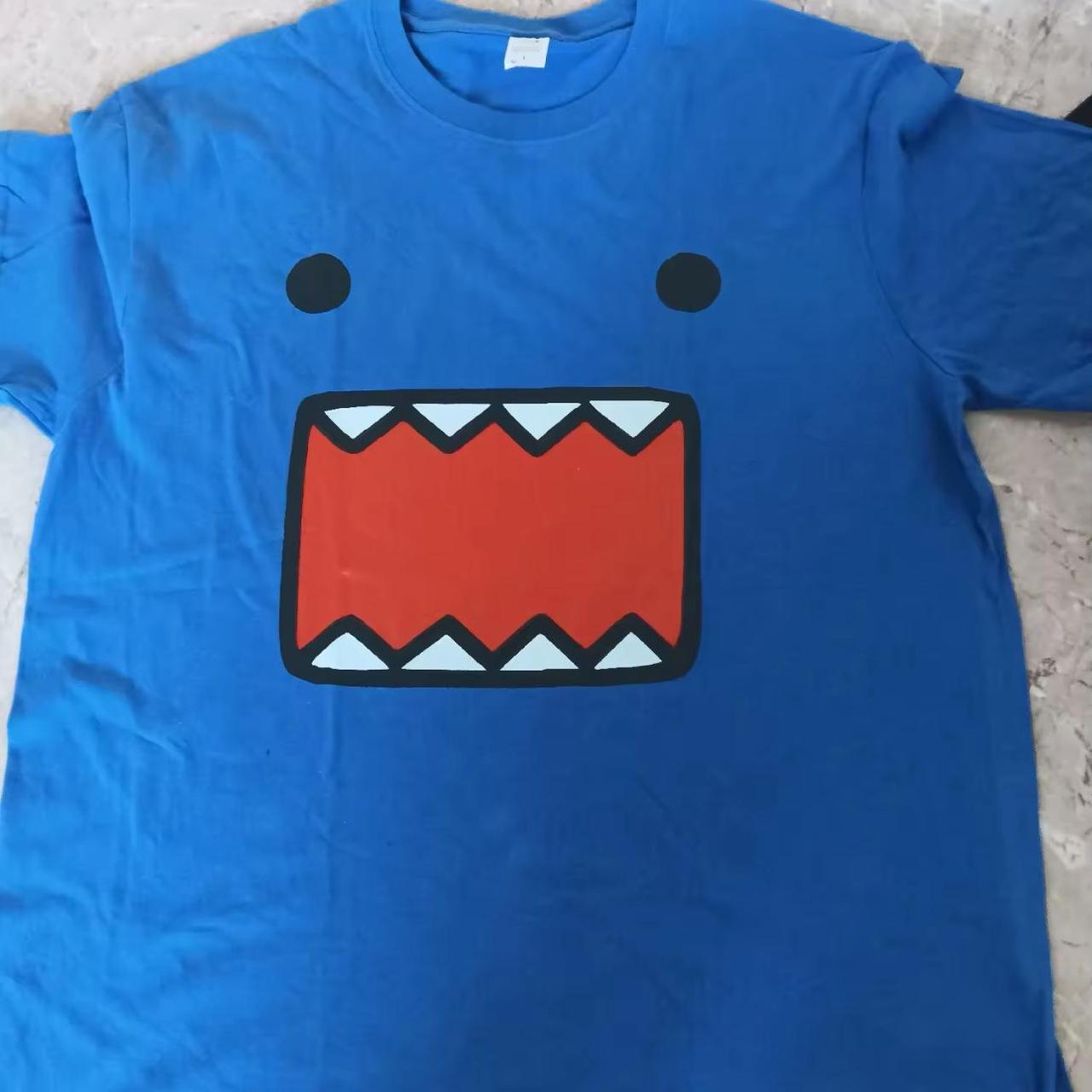 size large blue domo shirt dm before buying or for... - Depop
