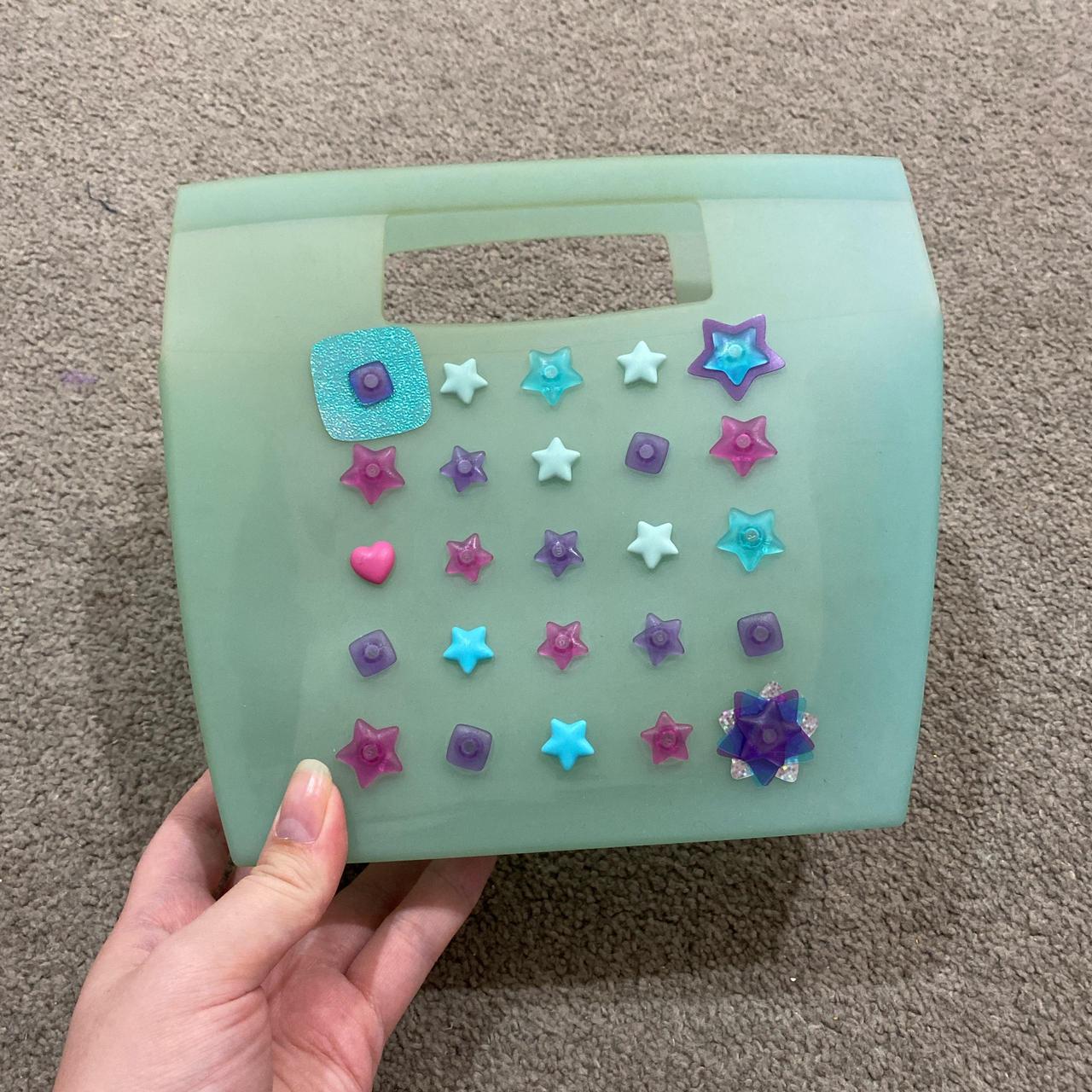 Kids blue Clikits bag. Note design with clickets can... | Depop