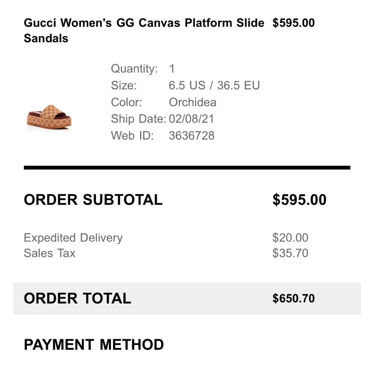 Authentic Gucci Platform sandals (receipt is posted)... - Depop