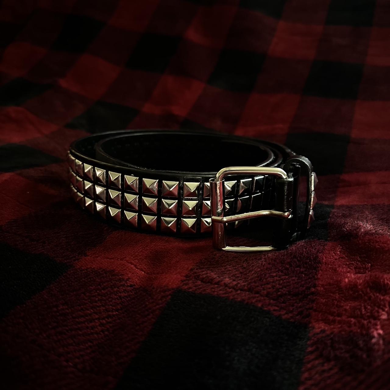 pretty beat up studded belt size L - Depop