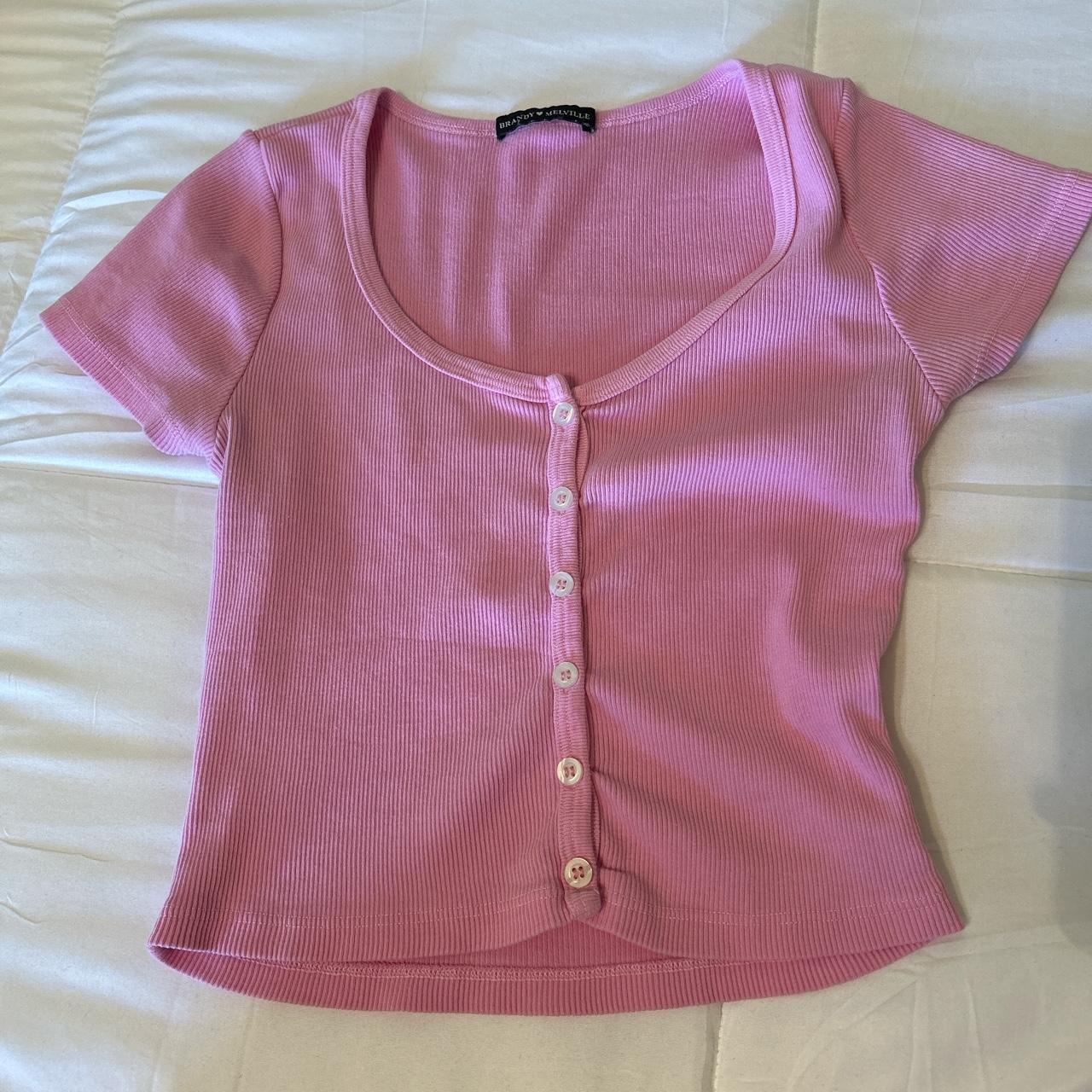 Super cute pink Brandy Melville shirt - Depop