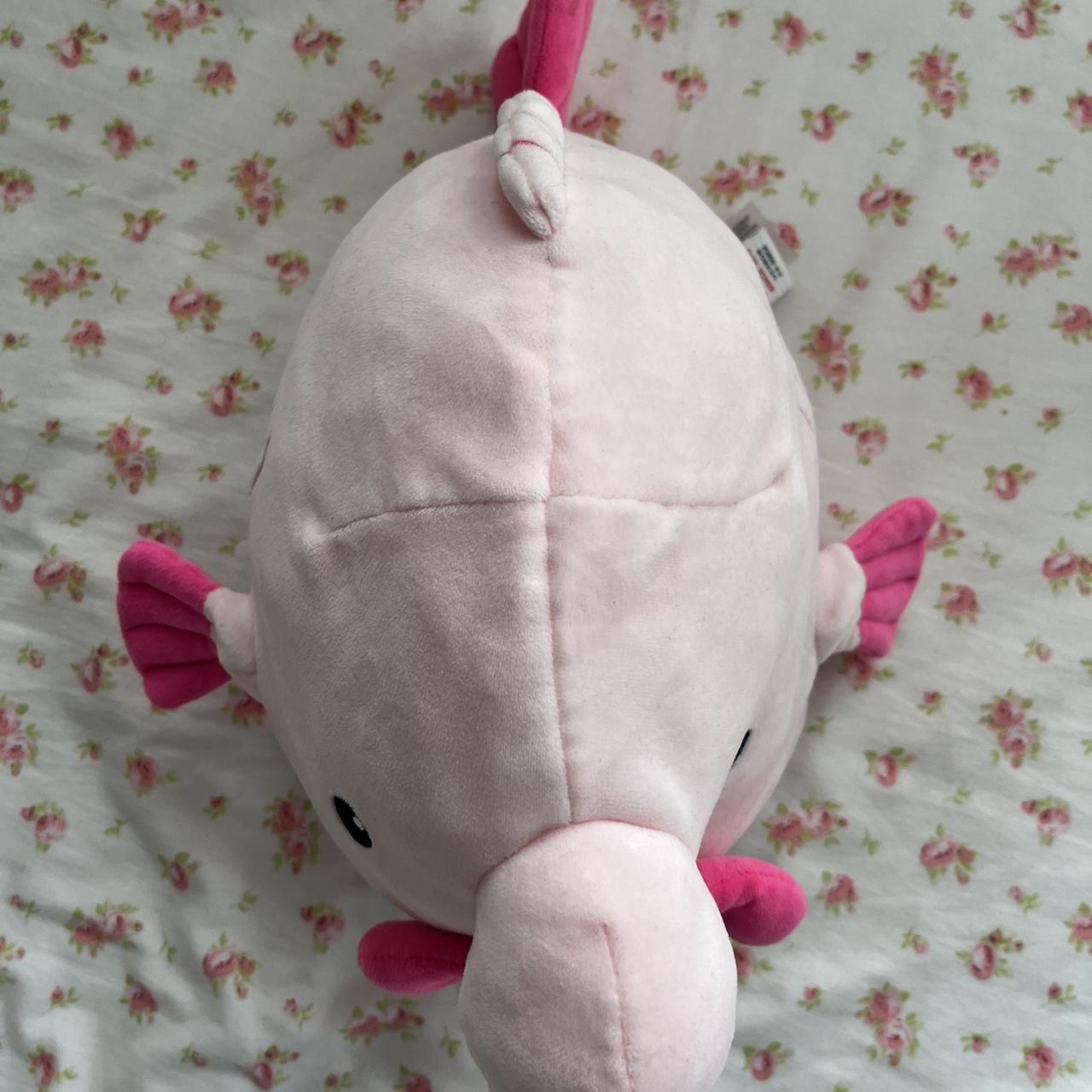 Pink Blob fish Plushie -cute fish #depop #cute... - Depop