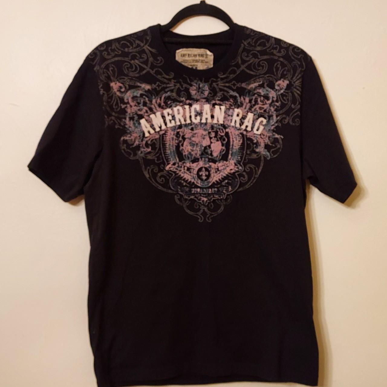 American Rag Tee Affliction Style Men's Medium Y2K... - Depop