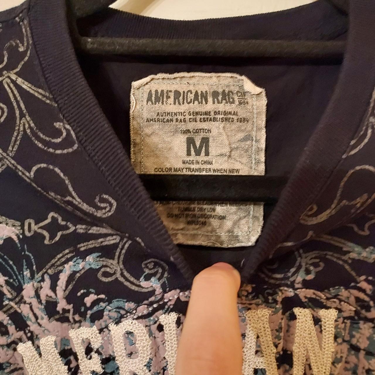 American Rag Tee Affliction Style Men's Medium Y2K... - Depop