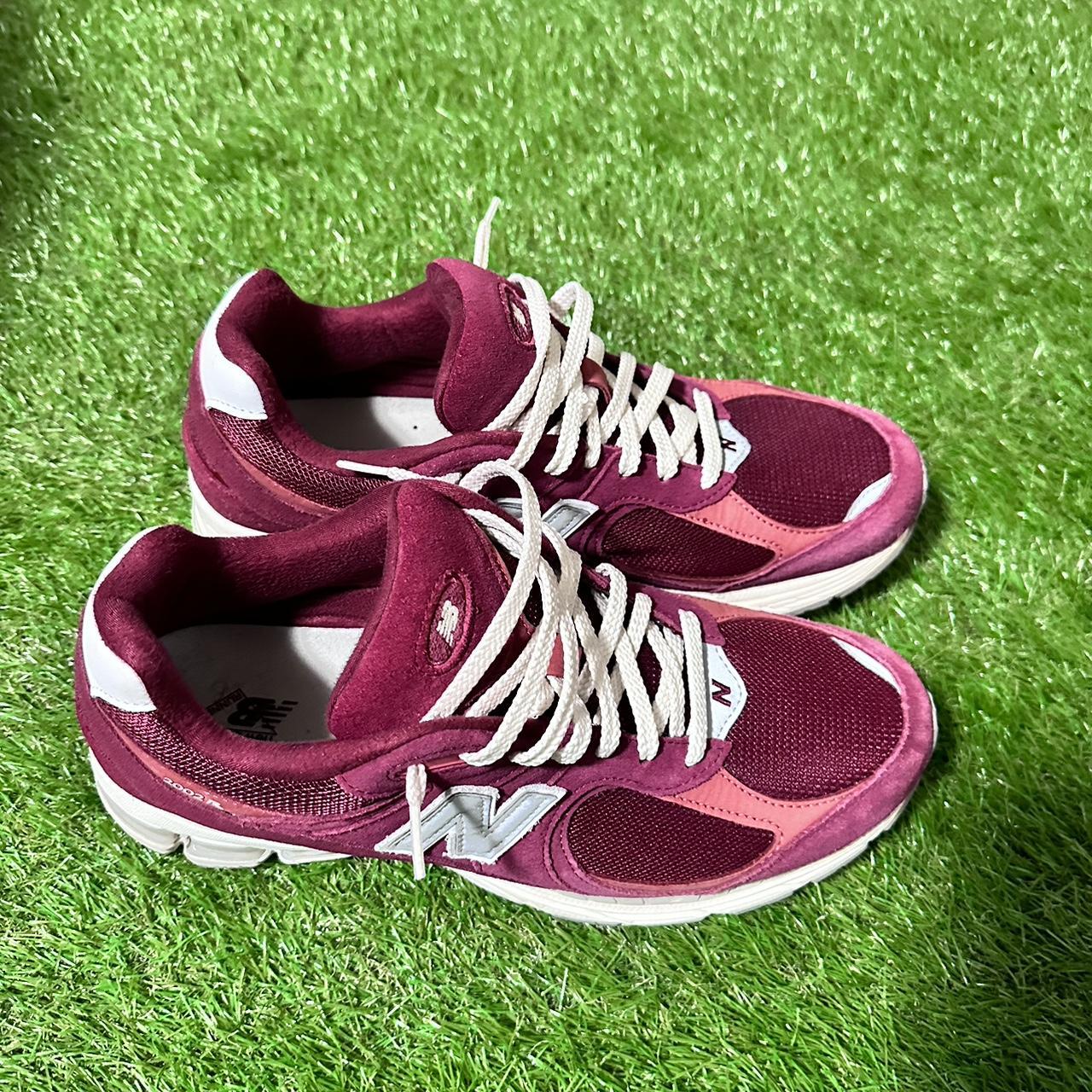 New balance 2002r Red/burgundy colorway used 3 times... - Depop
