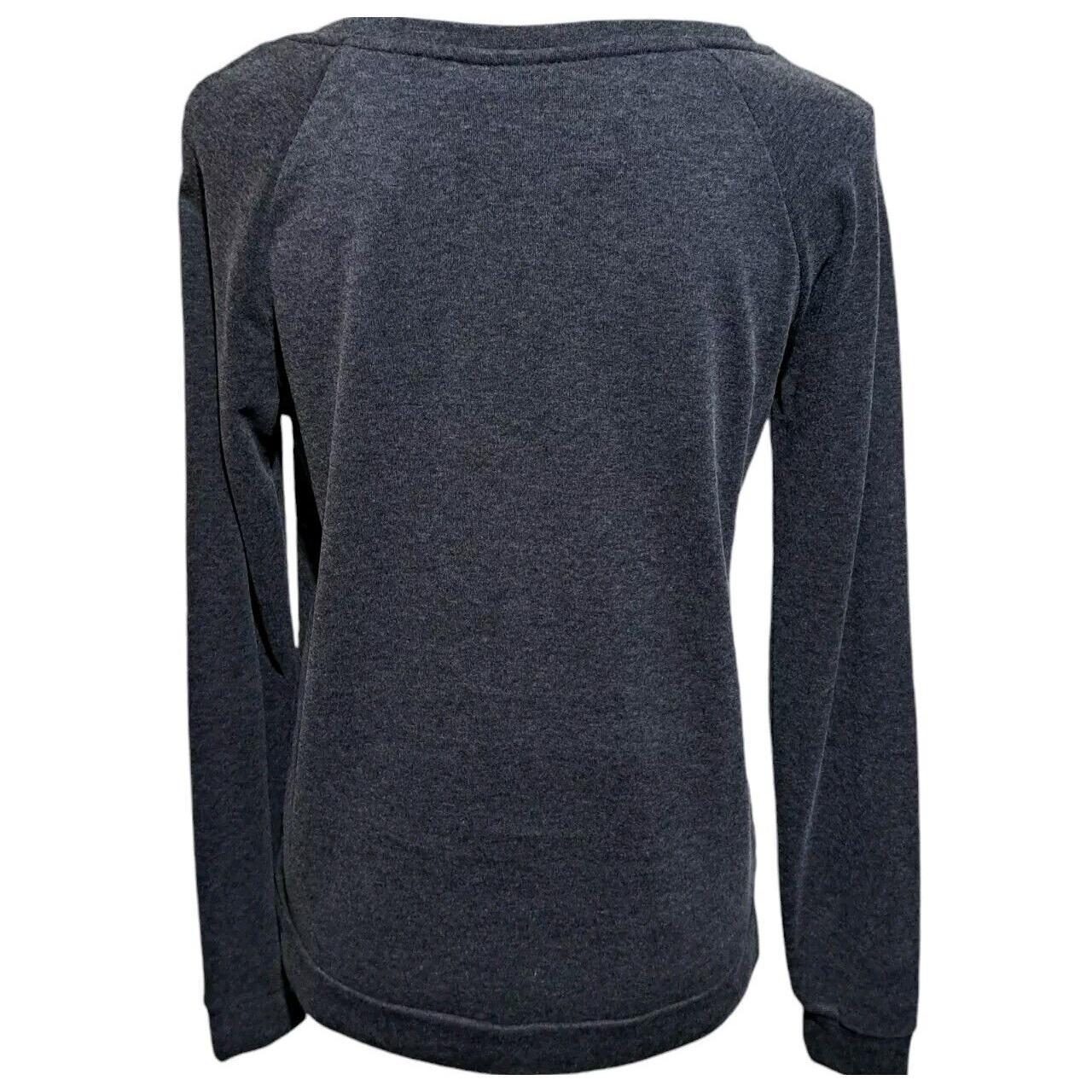 Joe Boxer Gray Sequined Front Pullover Sweatshirt... - Depop